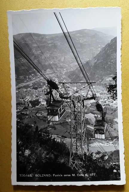 # BOLZANO - Funivia Aerea Monte Colle M 1177- Non Viaggiata - 1940 EUR ...