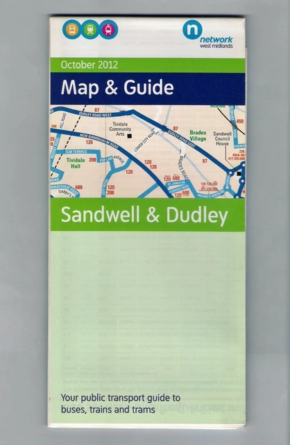 NETWORK WEST MIDLANDS ~ Bus Train Tram Map & Guide - Sandwell & Dudley ...