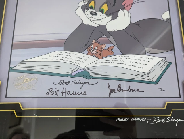 SIGNED TOM AND Jerry Hand Drawn Original Production Cell EUR 1.158,84 ...