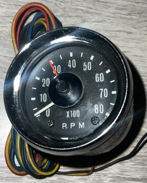 YAZAKI CLASSIC CAR DASHBOARD SMALL 8K REV/TACHO COUNTER 50mm 2” £49.99 ...