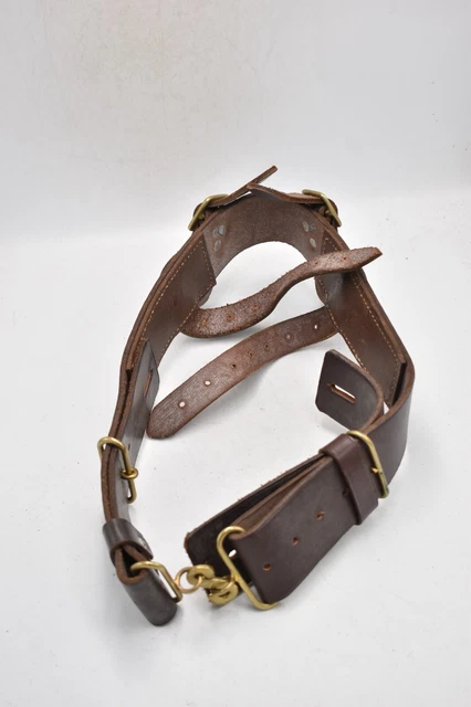 BRITISH ARMY WWI 1914 Pattern Leather Reproduction Webbing Belt by MHW ...