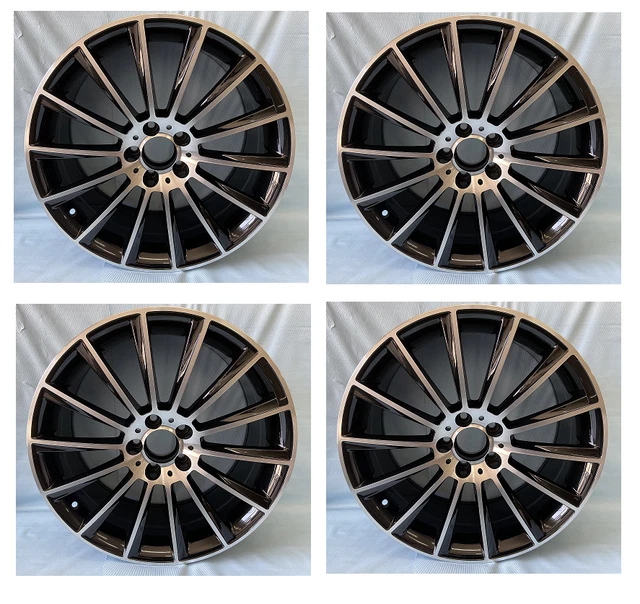 17 STAGGERED WHEELS Rims Fit Mercedes Benz 5-112 66.6 et +35mm E350 ...