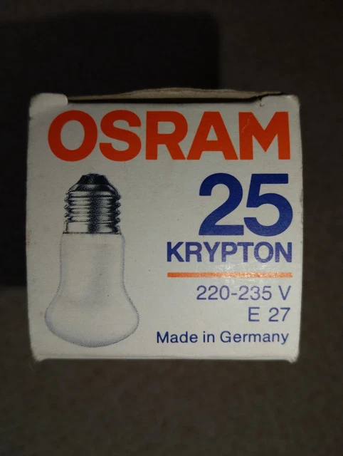 GLÜHBIRNE OSRAM 25 Krypton E27 matt EUR 6,00 - PicClick DE
