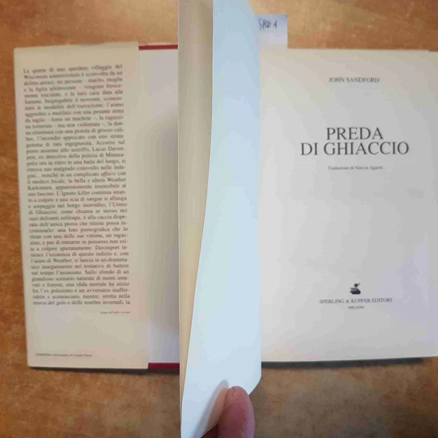 PRÉDATION DE GLACE John Sandford Thriller Poliziesco Suspense EUR 16,95 ...