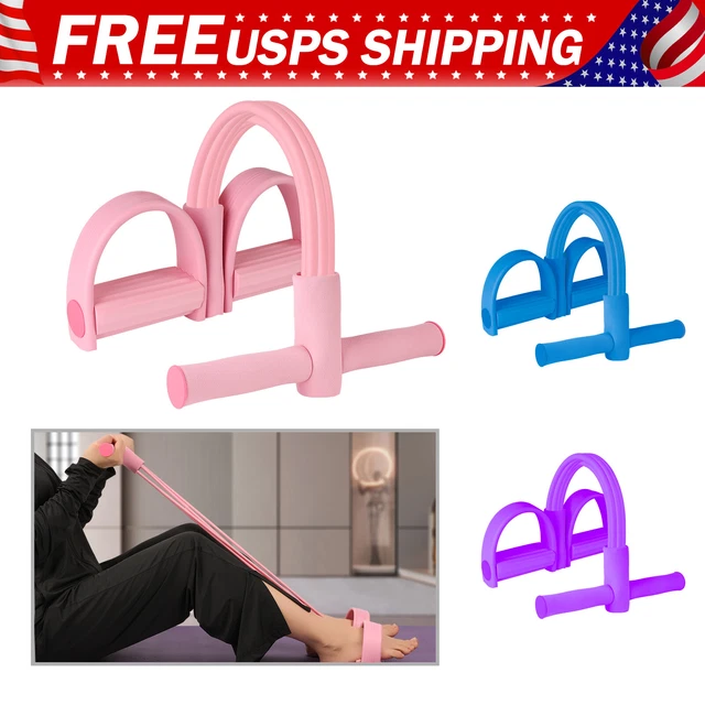 4-TUBE PEDAL RESISTANCE Band Elastic Yoga Pedal Puller Yoga Tension ...