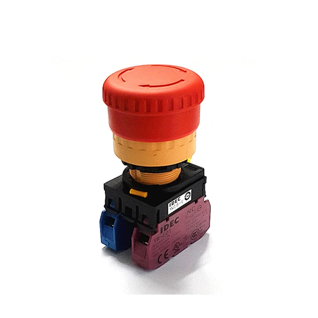 IDEC SIGN MUSHROOM Emergency Stop Push Button Switch YW1B-V4E11R AC ... IDEC SIGN MUSHROOM Emergency Stop Push Button Switch YW1B-V4E11R AC ...