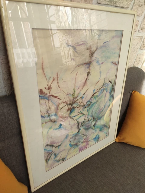 ANCIEN TABLEAU AQUARELLE pastel signé et authentifié jeanine desay EUR 79,00 - PicClick FR