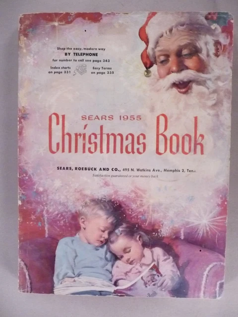 SEARS CATALOG - Christmas, 1955 ~~ Wishbook, Wish Book, toys £182.48 ...