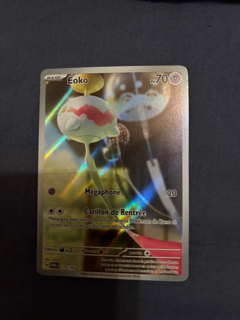 CARTE POKÉMON EOKO 179/167 AR EV06 Mascarade Crépusculaire NEUF F EUR 9 ...