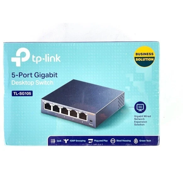 TP-LINK 5 PORT Gigabit Desktop Ethernet Network Switch Tl-Sg105 $21.99 ...