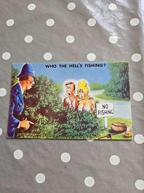 VINTAGE SAUCY SEASIDE Comic Postcard Bamforth Black Triangle No 2454 ...