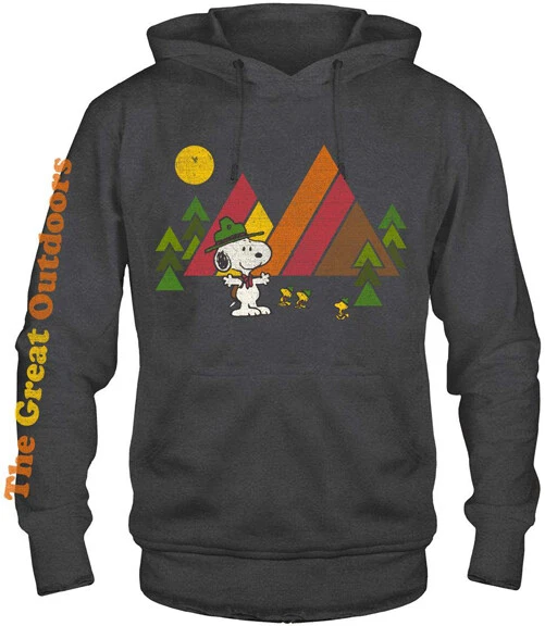 PEANUTS SNOOPY SUPER Extérieurs Forest Personnage Dessin Animé Capuche Sweat EUR 58,10 - PicClick FR