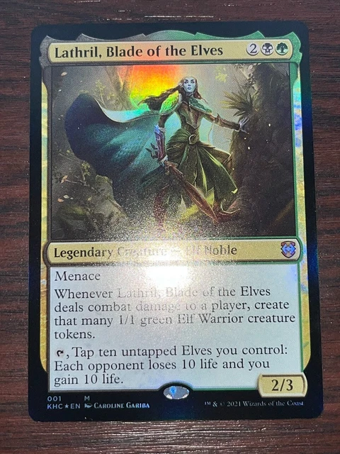 1X FOIL LATHRIL, BLADE OF THE ELVES - Commander - MTG - Magic the Gathering EUR 16,86 - PicClick FR