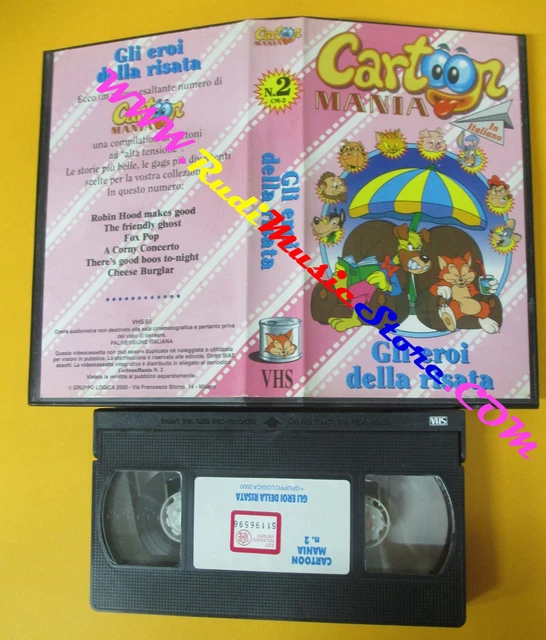 VHS FILM CARTOON MANIA 2 Gli eroi della risata animazione CM-2 (F153 ...
