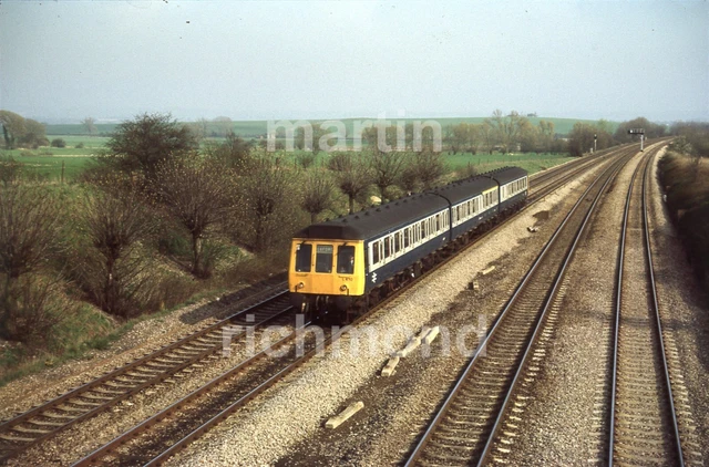 OXFORD BOUND CLASS 117 DMU L410 51345 1980's 35mm Unmounted Slide RN405 ...