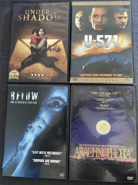 UNDER THE SHADOW, U 571, Below, Arachnophobia DVD $9.99 - PicClick