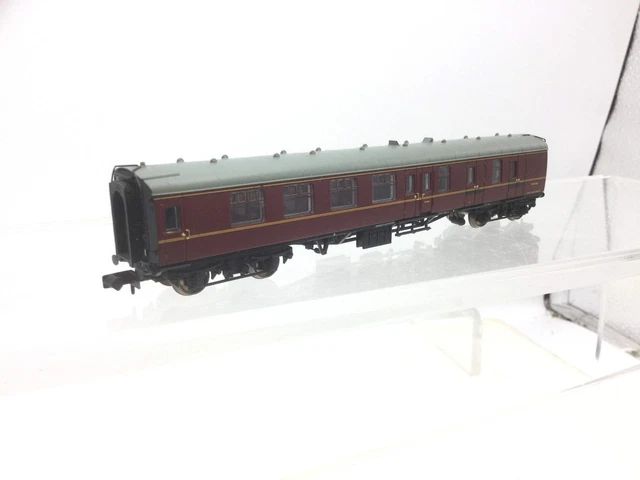 GRAHAM FARISH 374-187 N Gauge BR Maroon Mk1 BSK Brake 2nd Corr Coach ...