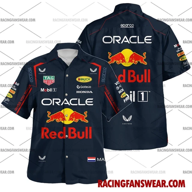 MAX VERSTAPPEN FORMULA One Racing 2025 Uniform Apparel Clothes Hawaiian ...