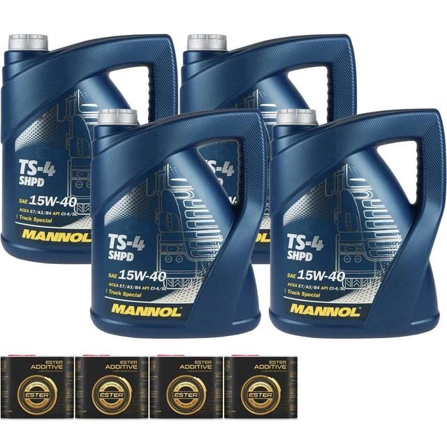 20L MANNOL HUILE moteur TS-4 Shpd 15W-40 Api Camion Busse Incl ...