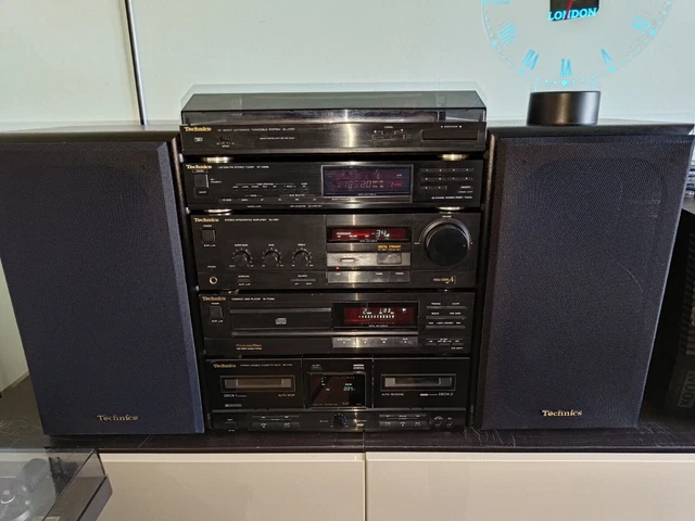 TECHNICS HIFI VINTAGE su-x911 amp cd tape tuner record midi 80 watts £ ...