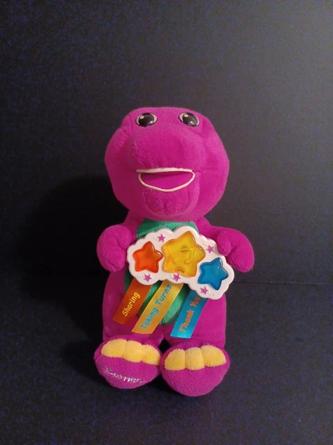 8& VTG 2002 Fisher-Price Barney Best Manners Singing Barney Plush Doll ...