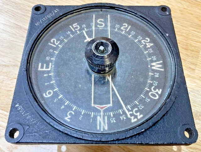 WW2 RAF LANCASTER Aircraft Pilots Repeater Compass - 6A/1584 - Dated ...