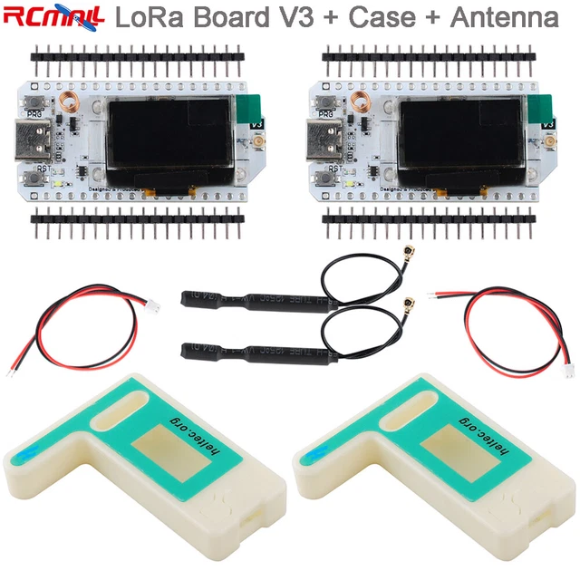 868/915MHZ ESP32 LORA OLED V3 Board SX1262 + LoRa Antenna for ...