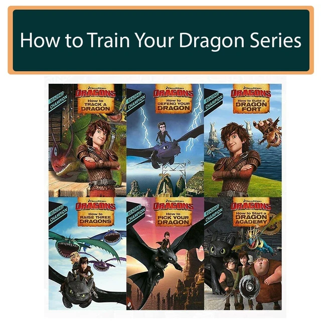 HOW TO TRAIN Your Dragon Dreamworks Colour Early Readers 6 Books Set ...