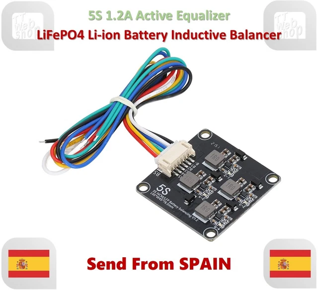 5S 1.2A LI-ION Lifepo4 Lithium Battery Active Equalizer Balancer Inductive BMS EUR 11,51 ...