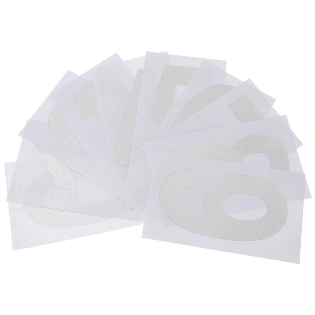 5 SETS REFLECTIVE Number Stickers Adhesive Mailbox Numbers Address £8. ...