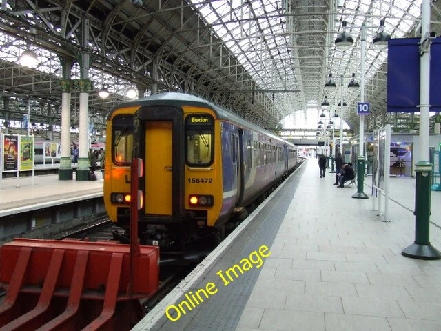 PHOTO 6X4 MANCHESTER Piccadilly railway station Class 156 train number ...