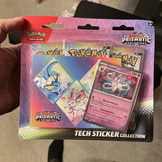 POKÉMON TCG PRISMATIC Evolutions Tech Sticker Collection - All 3 Arts £ ...