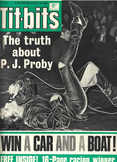 P J PROBY 3 page feature Gara Granda Bob Monkhouse Vince Hill March ...