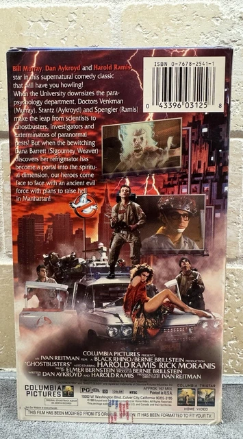 GHOSTBUSTERS - 1999 Digitally Remastered VHS Movie Tape 1984 £8.14 ...