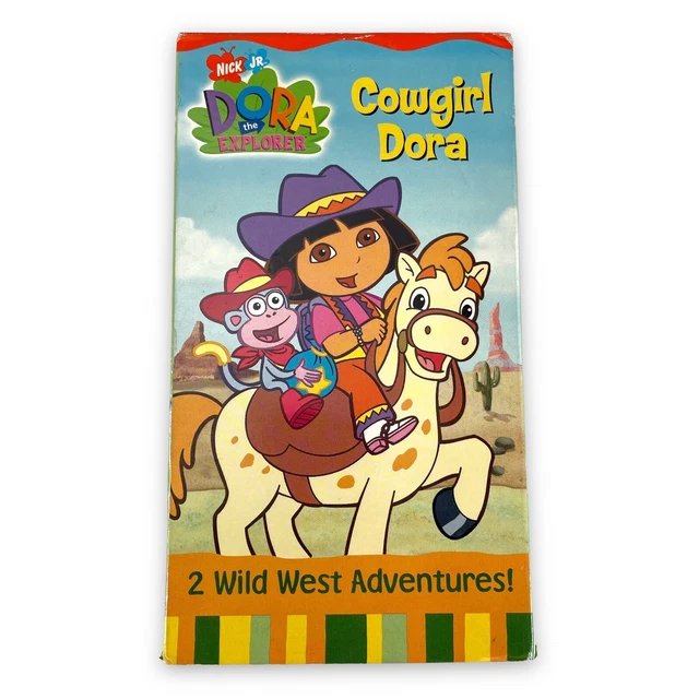 NICK JR DORA The Explorer Cowgirl Dora VHS Video Tape 2 Wild West ...