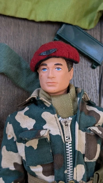 VINTAGE ACTION MAN figure Parachute Regiment & German clothing job lot ...