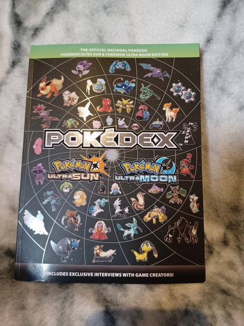POKÉMON ULTRA SUN and Pokémon Ultra Moon Edition National Pokedex Book ...