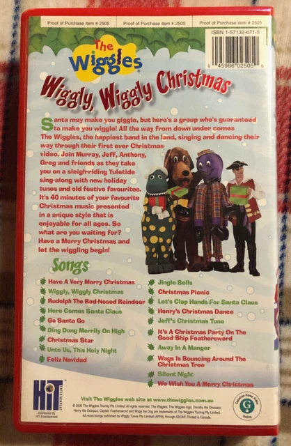 THE WIGGLES: WIGGLY WIGGLY CHRISTMAS [1997] {HIT Entertainment} VHS ...