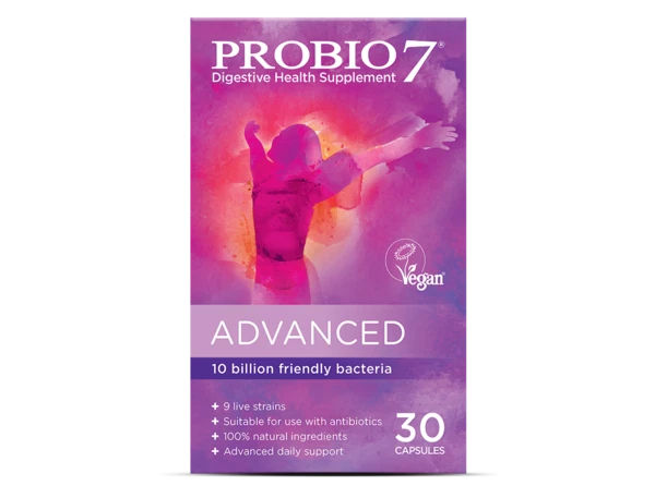 2X 30 PROBIO7 Advanced Formula Digestive Health Supplement - 60 ...