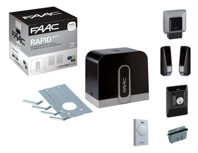 FAAC CYCLO TROUSSE 24V Automation Portail Coulissant 400KG CKS400 Set ...