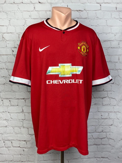 Football Shirt Soccer Fc Manchester United Red Devils Home 2014 2015