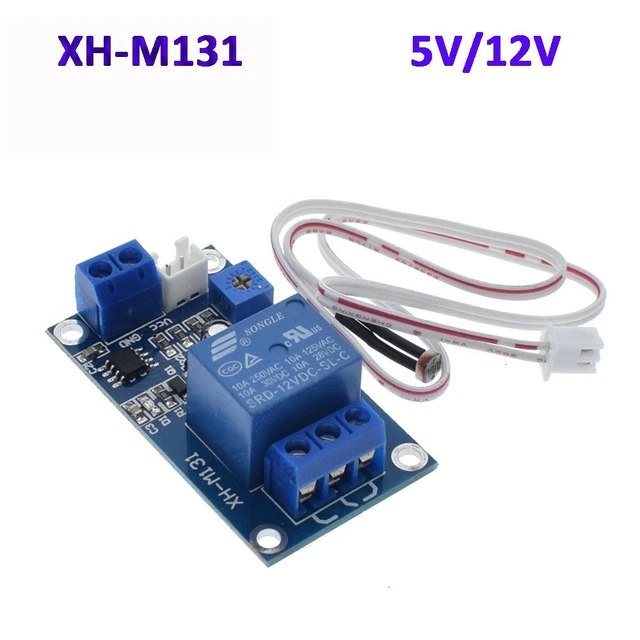 PHOTORESISTOR DETECTION PHOTOSENSITIVE XH-M131 Relay module Switch ...