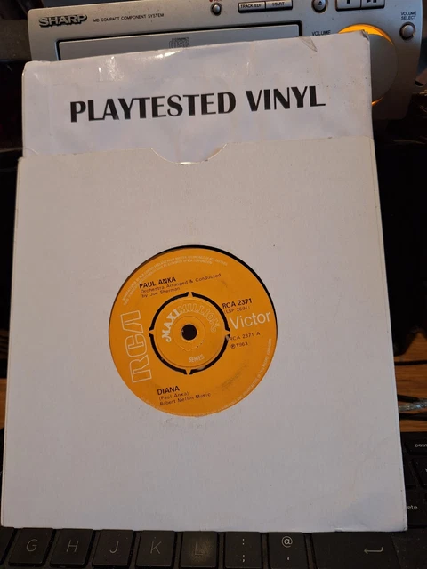 PAUL ANKA DIANA / Put Your Head On My Shoulder Vg Vinyl 1963 Stereo Re ...