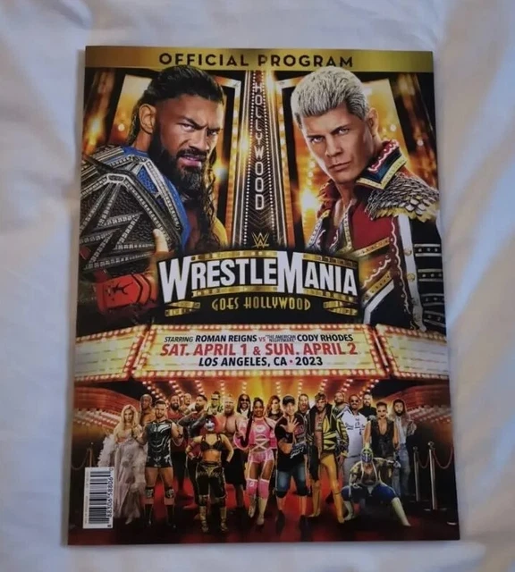 WWE WRESTLEMANIA 39 & Hall of Fame 2023 Official Program Programme ...