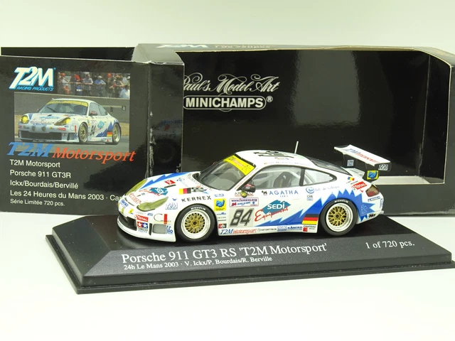 MINICHAMPS 1/43 - Porsche 911 GT3 RS T2M Le Mans 2003 N°84 EUR 45,00 - PicClick FR