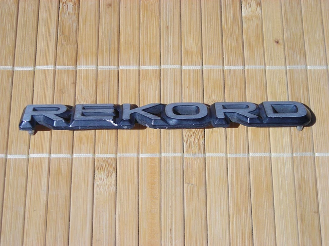 OPEL REKORD D E - Schriftzug/Emblem/Logo REKORD Heckdeckel/Heckklappe ...