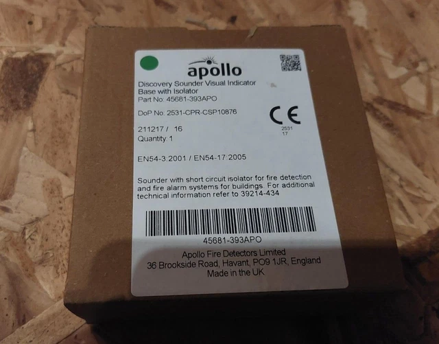 APOLLO DISCOVERY SOUNDER Visual Indicator Base With Isolator 45681 ...