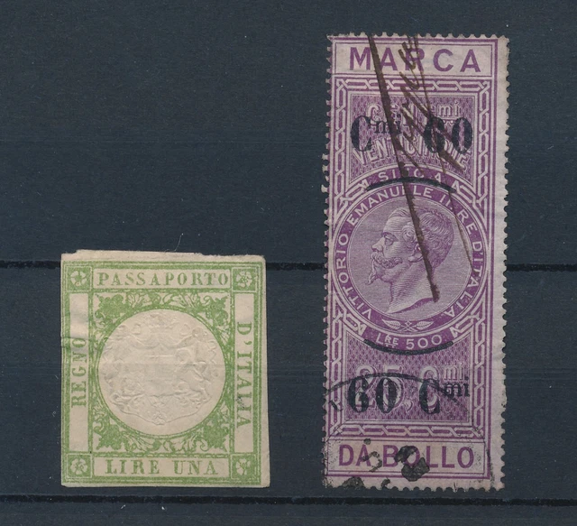 1850/1960 ITALIA LOTTO Antiche Marche Da Bollo D'epoca Vedi Foto - A17 ...