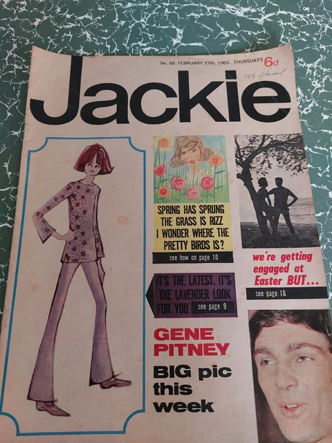 VINTAGE JACKIE MAGAZINE 27 FEBRUARY 1965 Gene Pitney PJ Proby Swinging ...