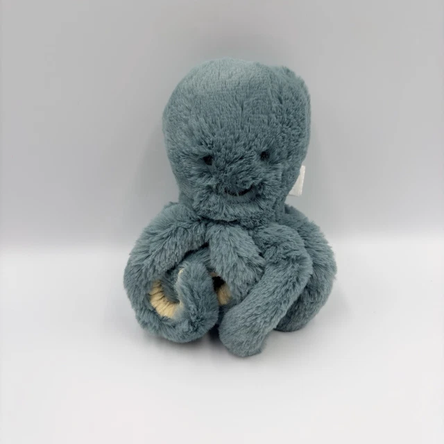 JELLYCAT - BABY Storm Octopus - RETIRED - Tiny Dark Blue Soft Toy ...